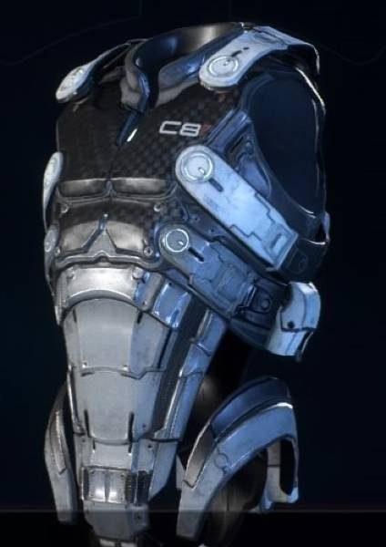 Hyperguardian Armor Outfit Set - Helmet, Chest, Arms, Legs [Mass Effect ...