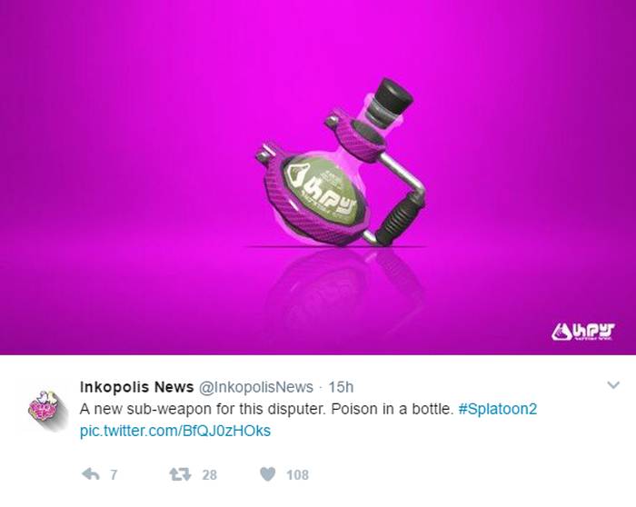 Poison Mist Sub-Weapon Added to Game [Splatoon 2] - SAMURAI GAMERS