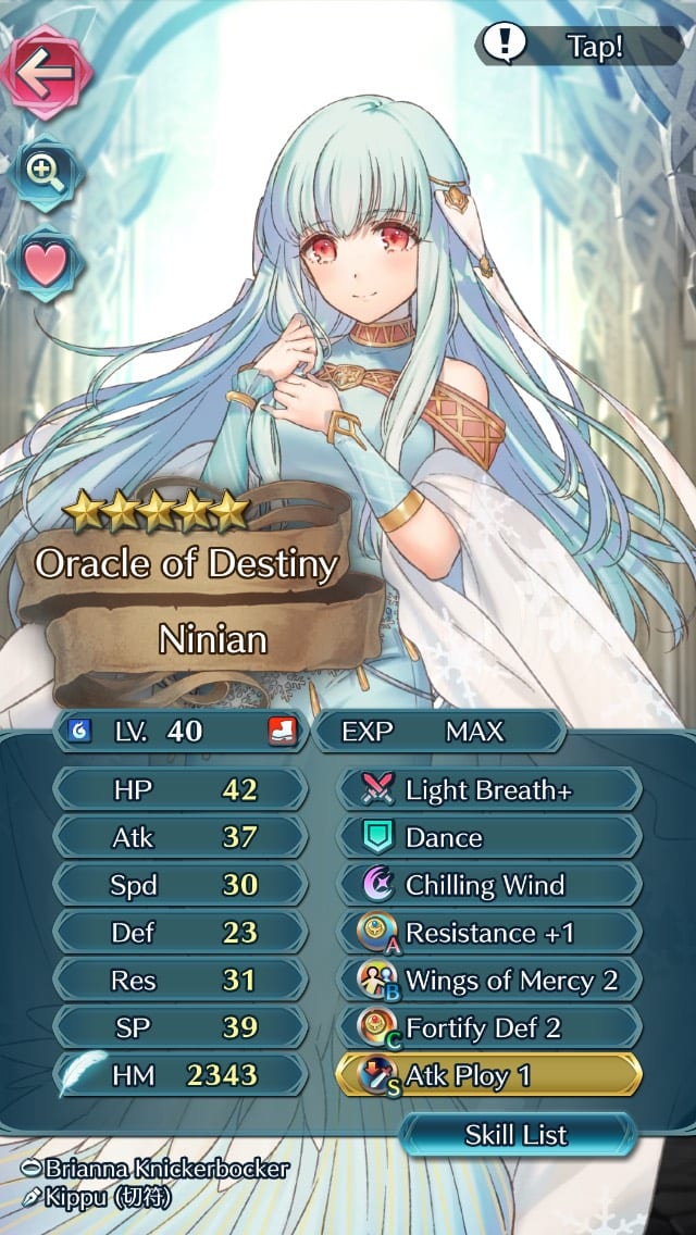 Ninian Character Analysis [Fire Emblem: Heroes/ FE: Heroes] - SAMURAI ...
