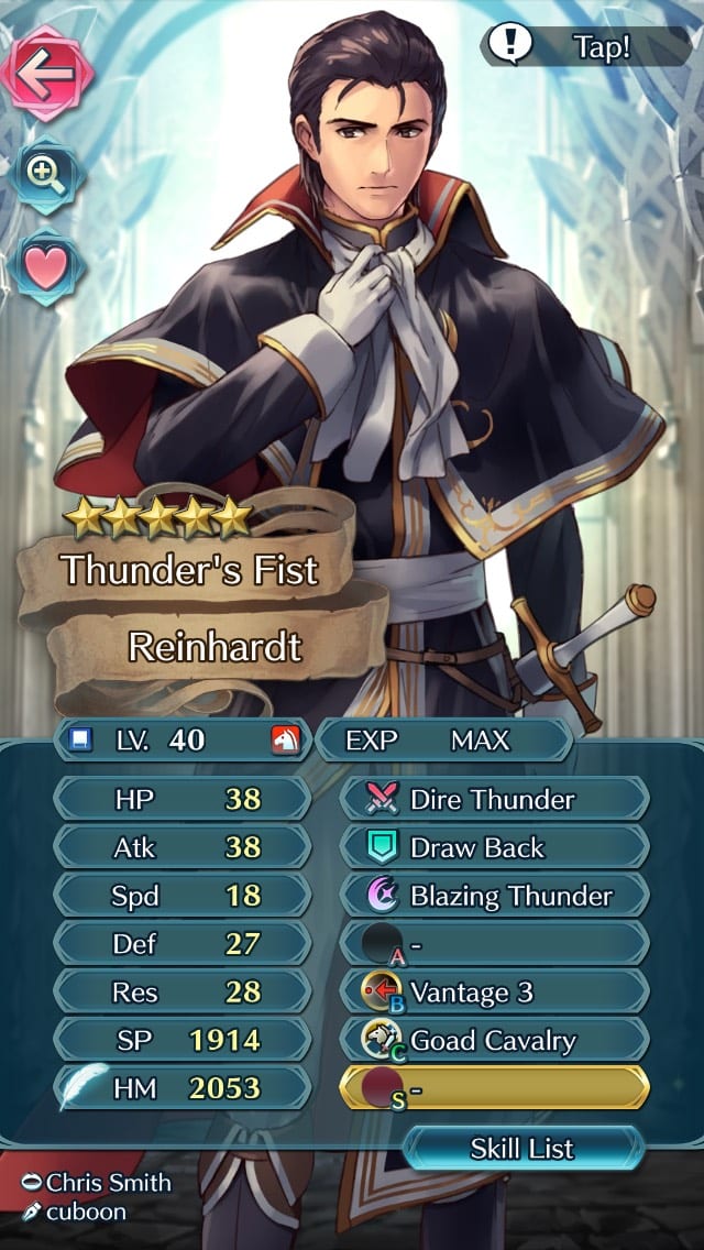 Reinhardt Character Analysis [Fire Emblem: Heroes/ FE: Heroes ...
