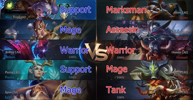 Balanced Team Composition - SAMURAI GAMERS