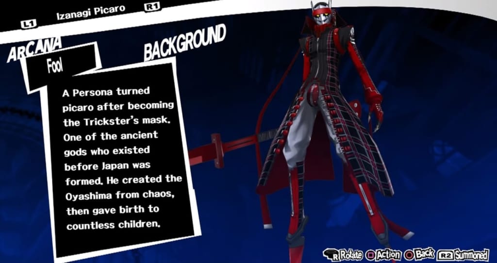 Persona 5 / Persona 5 Royal - Izanagi Picaro Persona Stats and Skills ...