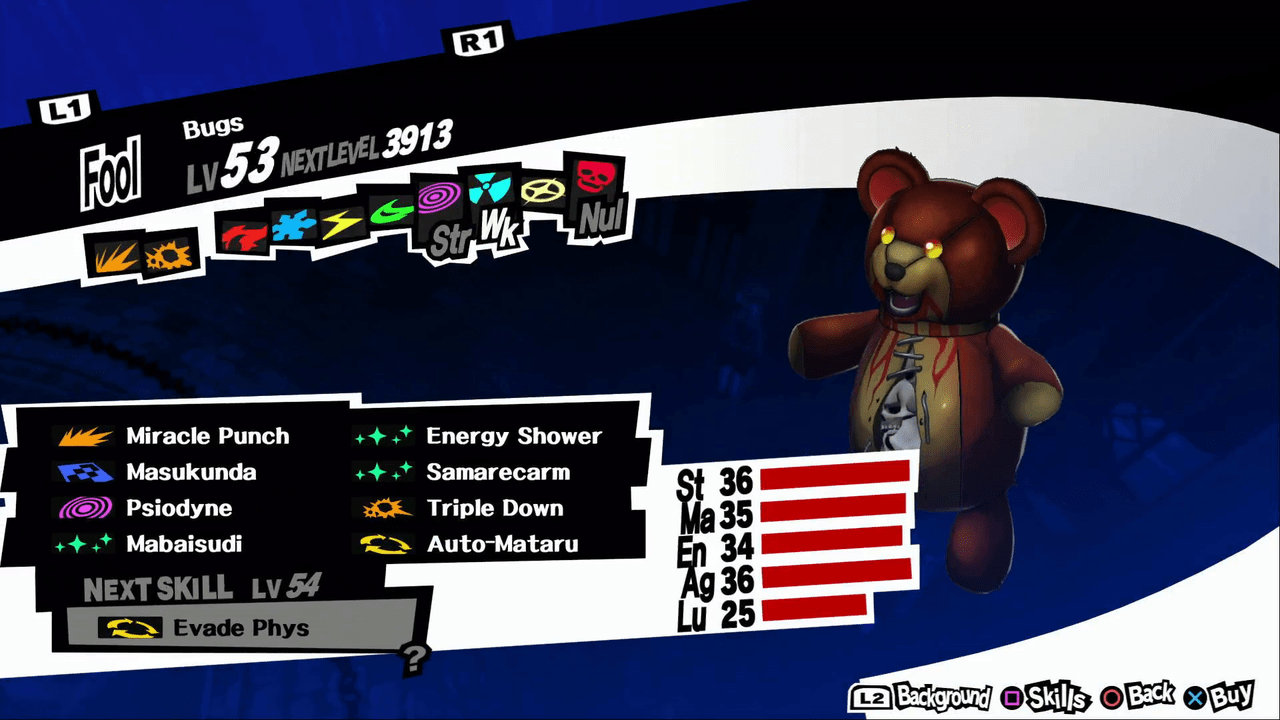 Persona 5 / Persona 5 Royal - Bugs Persona Stats and Skills – SAMURAI ...