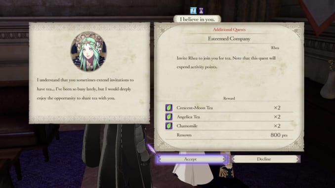 Fire Emblem: Three Houses - Archbishop Rhea Tea Party Guide ‒ SAMURAI ...