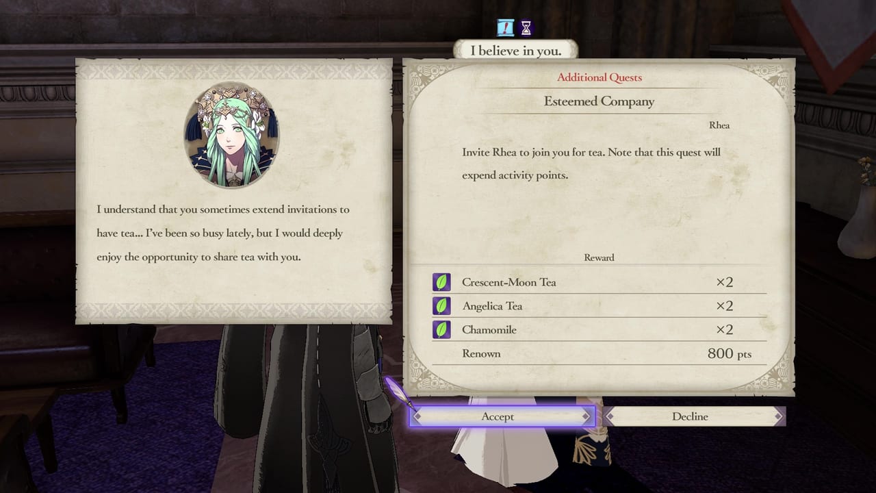 Fire Emblem: Three Houses - Archbishop Rhea Tea Party Guide ‒ SAMURAI ...