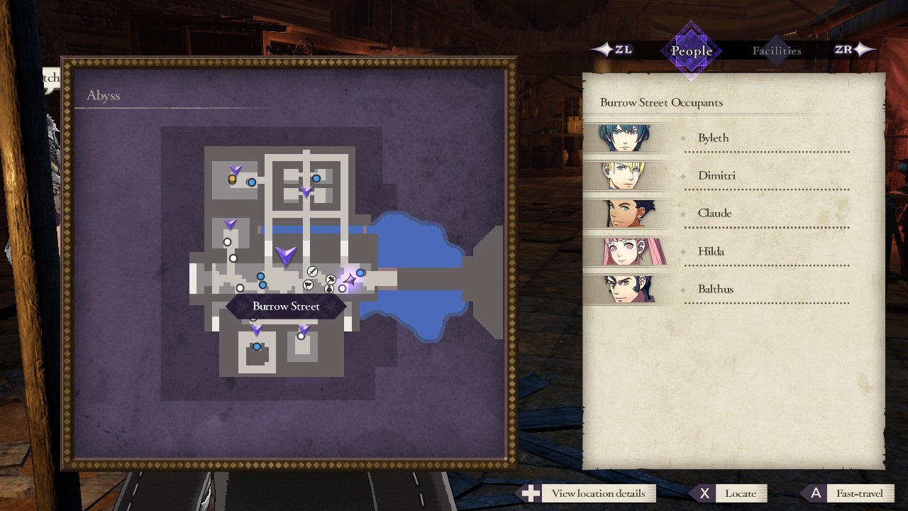 Fire Emblem: Three Houses - Abyss Map and Facility List - SAMURAI GAMERS