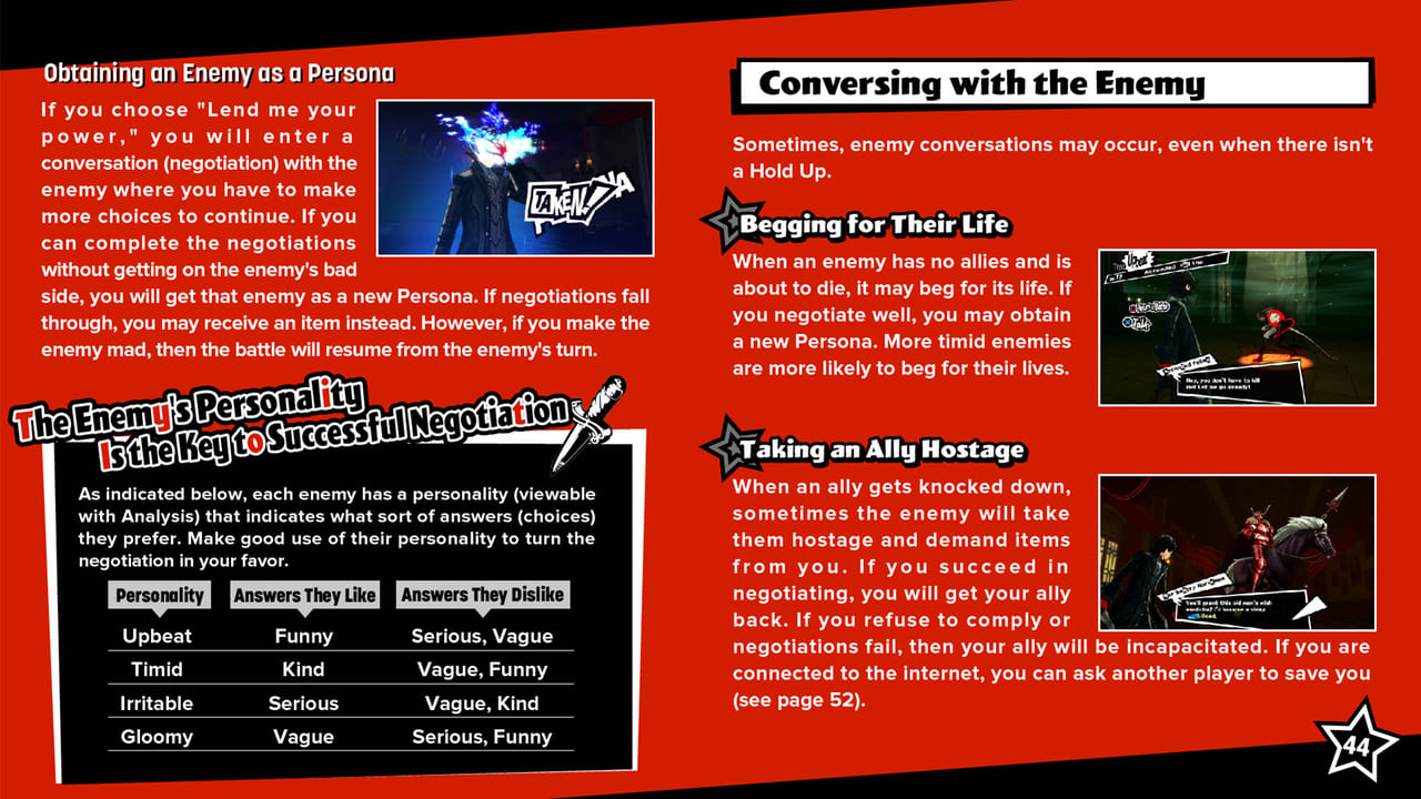 Persona 5 Royal - Negotiation Guide - SAMURAI GAMERS