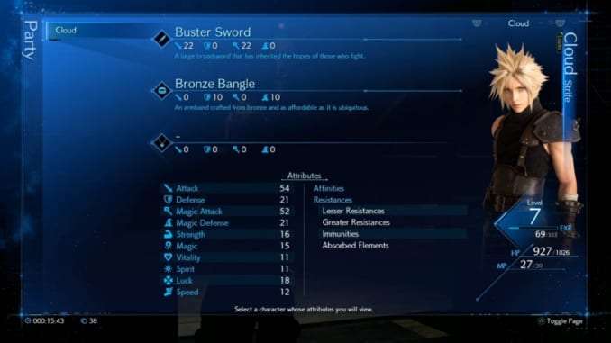 FInal Fantasy 7 Remake - Main Menu Guide - SAMURAI GAMERS