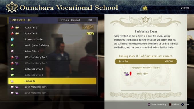 Yakuza: Like a Dragon - All Vocational School Exam Answers – SAMURAI GAMERS