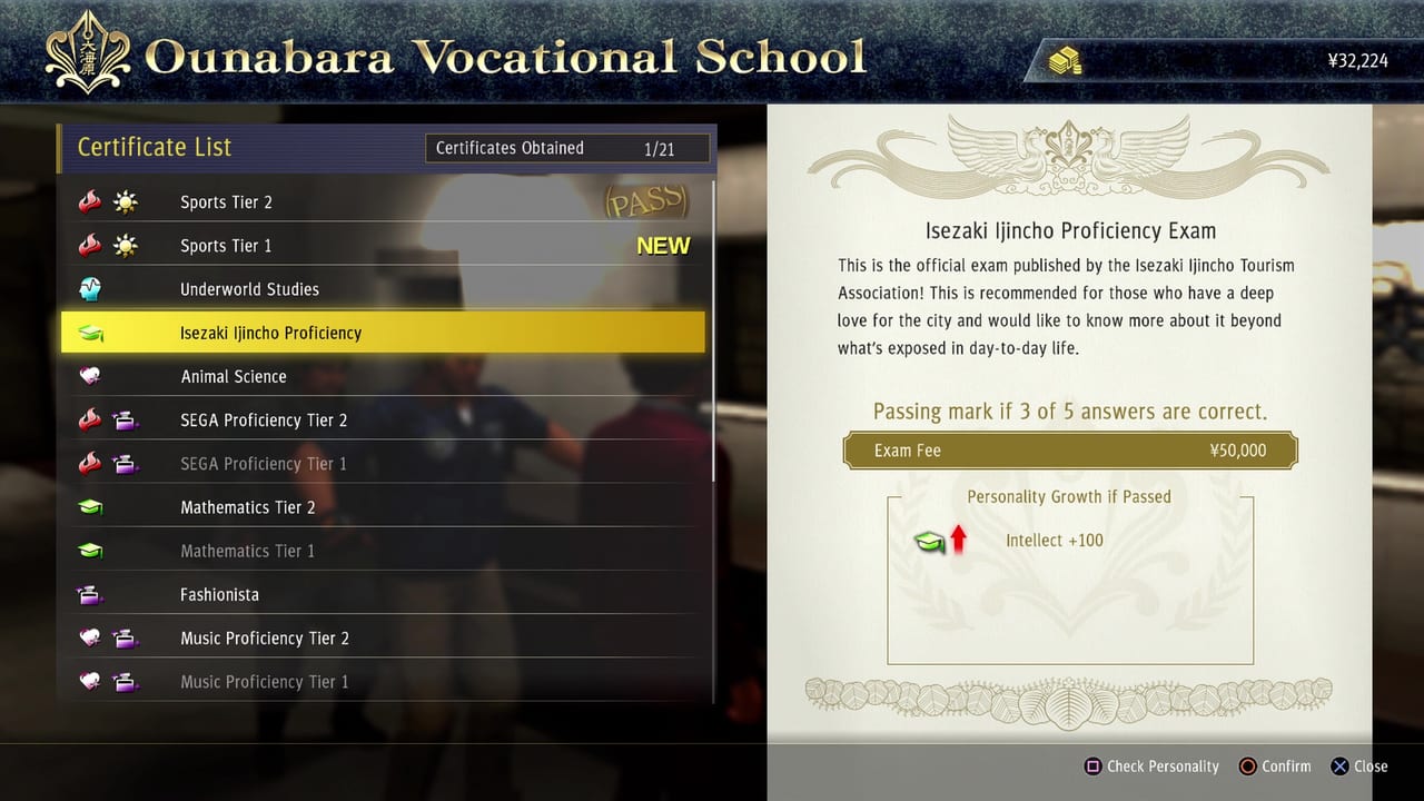 Yakuza: Like a Dragon - All Vocational School Exam Answers – SAMURAI GAMERS