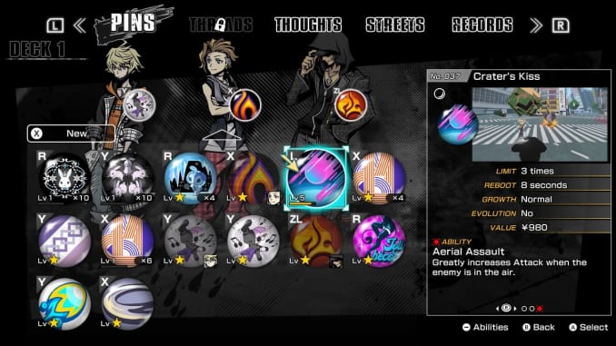 NEO: The World Ends with You - Best Pins to Use and Level – SAMURAI GAMERS