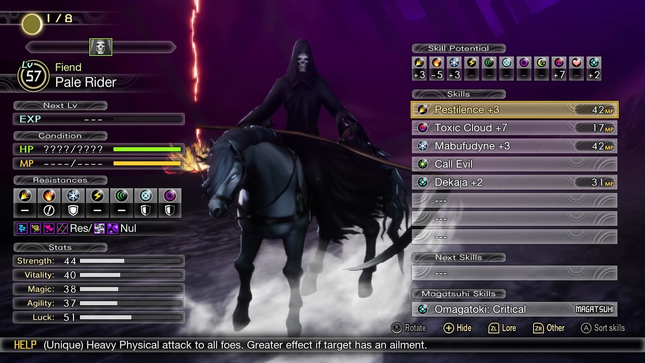 Shin Megami Tensei V - Pale Rider Boss Guide – SAMURAI GAMERS