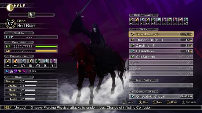 Shin Megami Tensei V - Red Rider Boss Guide – SAMURAI GAMERS