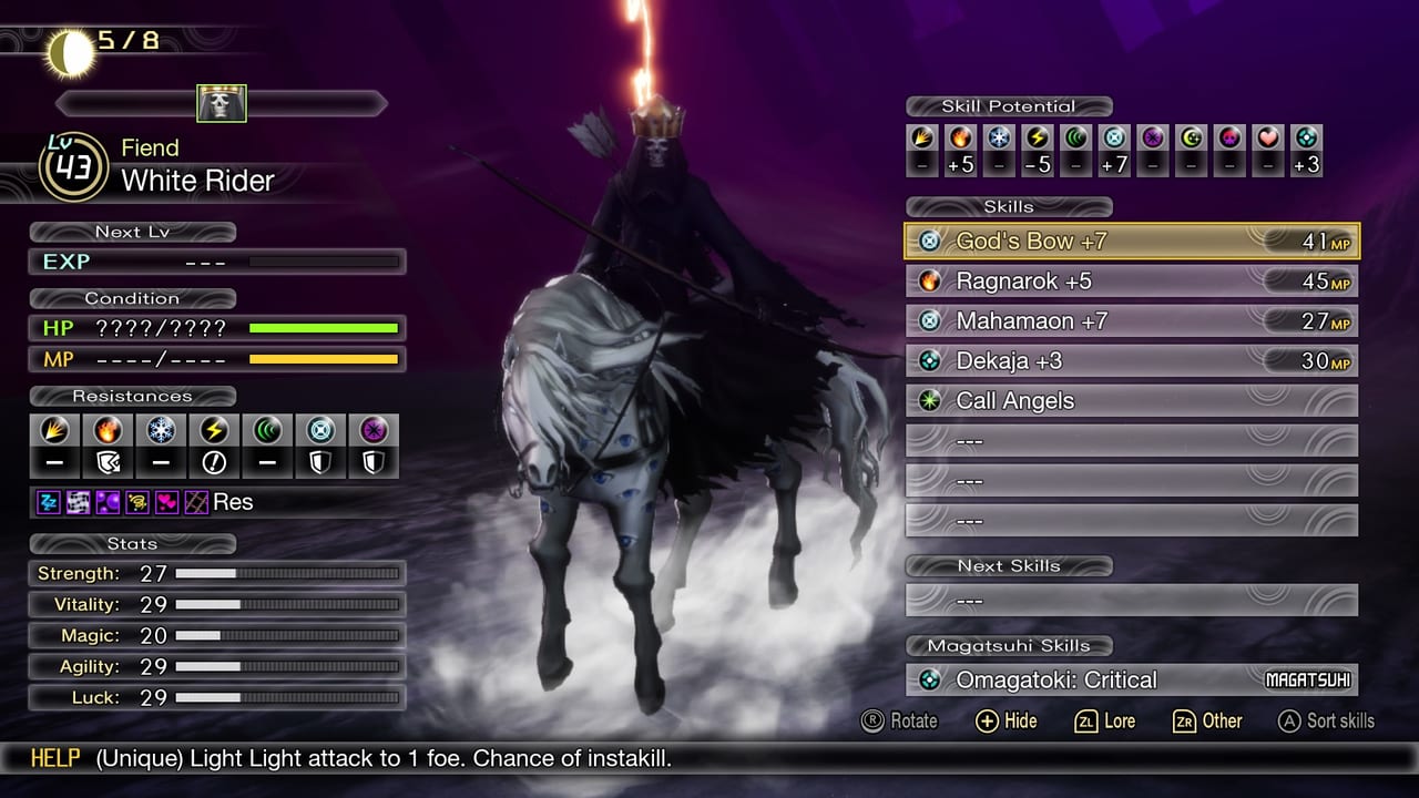 Shin Megami Tensei V - White Rider Boss Guide – SAMURAI GAMERS