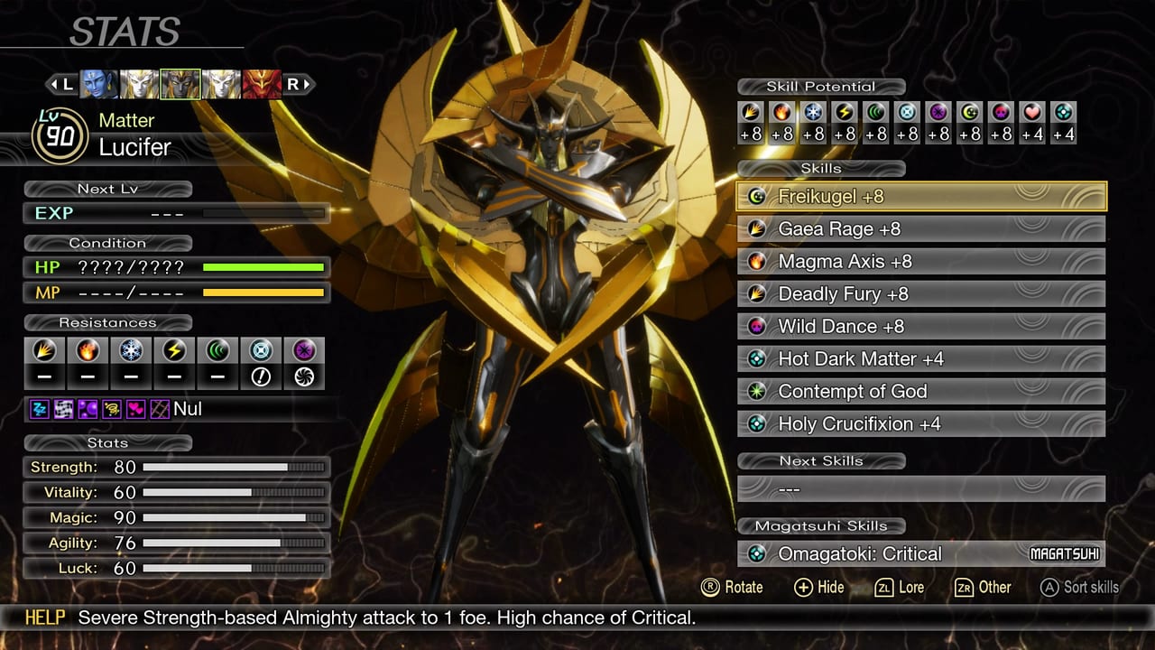 Shin Megami Tensei V - Matter Lucifer (True Neutral/Humanity Route ...