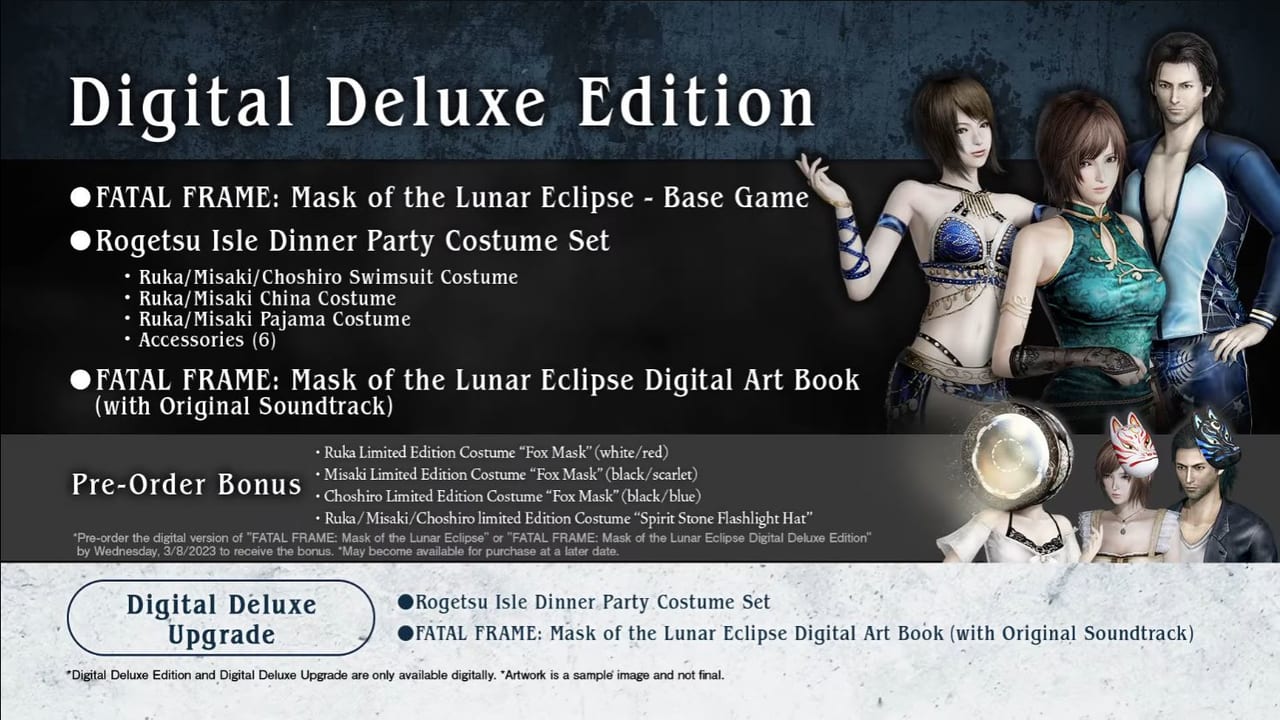 Fatal Frame: Mask of the Lunar Eclipse Remaster - Pre-Order Bonus and ...