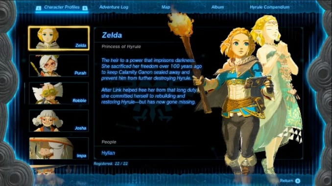 The Legend of Zelda: Tears of the Kingdom - Character Profiles ...