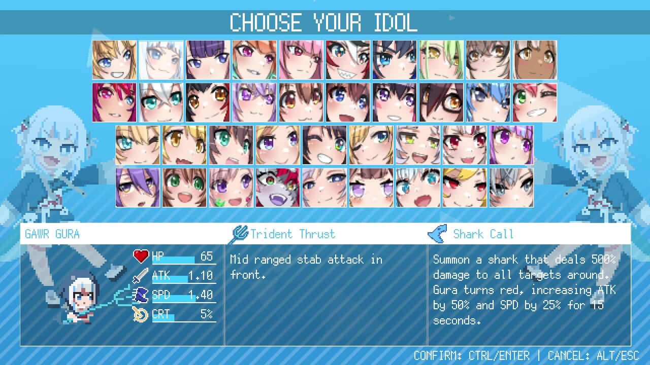 HoloCure - Gawr Gura Character Guide: Stats and Skills – SAMURAI GAMERS