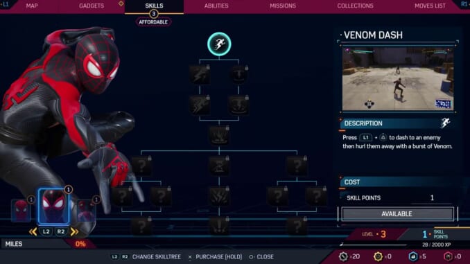 Marvel's Spider-Man 2 - Skill Tree List - SAMURAI GAMERS