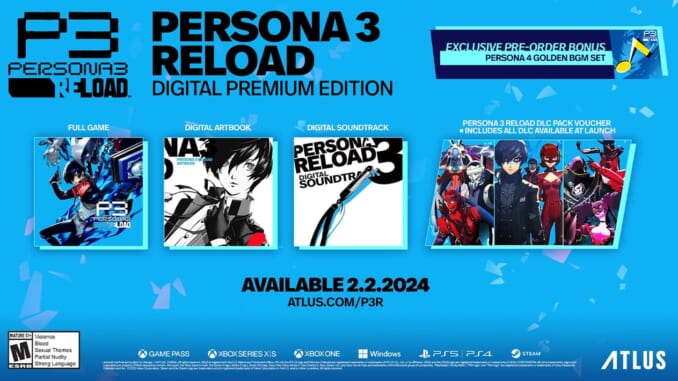 Persona 3 Reload - Game Editions - SAMURAI GAMERS