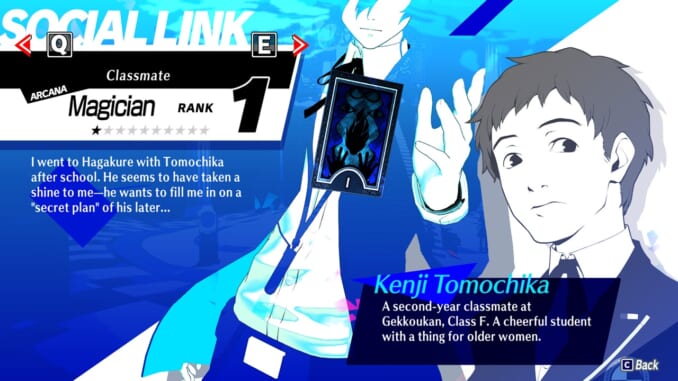 Persona 3 Reload - Kenji Tomochika, the Magician Social Link Guide (Skills and Dialogue Choices ...