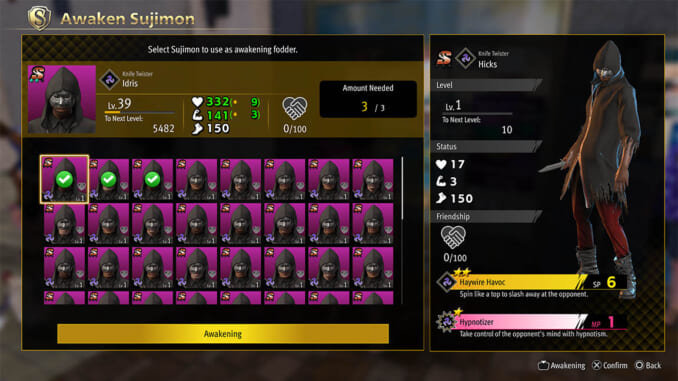 Like a Dragon: Infinite Wealth - Sujimon List - SAMURAI GAMERS
