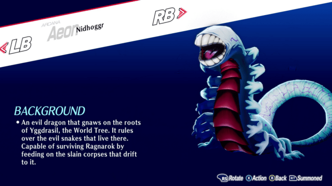 Persona 3 Reload: Episode Aigis - Nidhoggr Persona Guide: Stats and ...