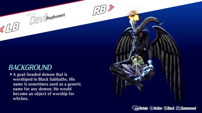 Persona 3 Reload: Episode Aigis - Baphomet Persona Guide: Stats and ...