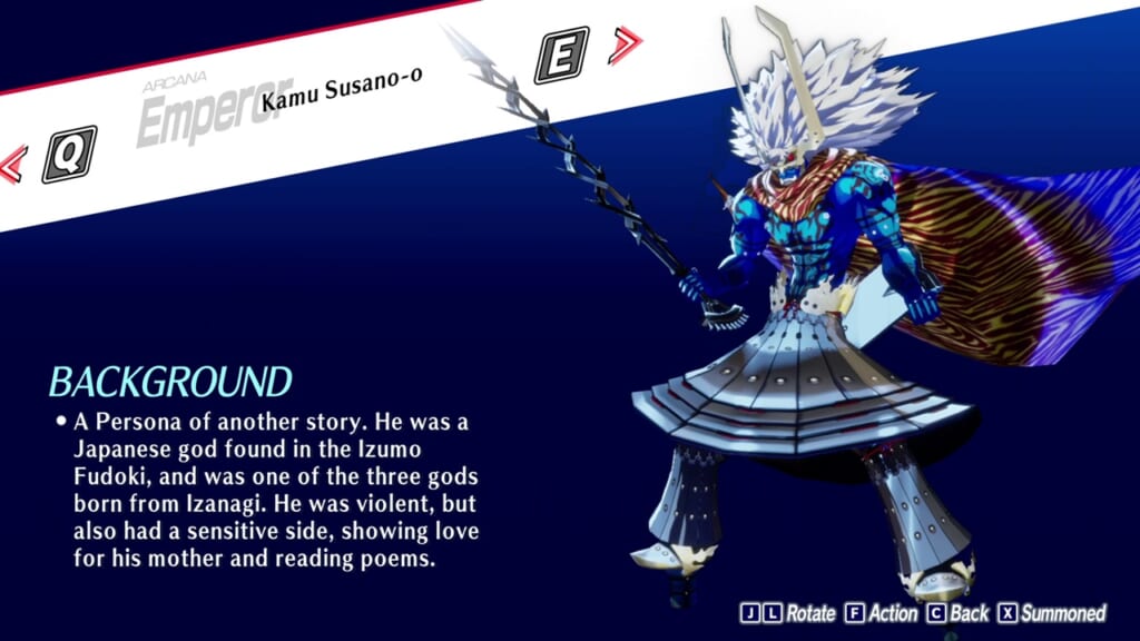 Persona 3 Reload: Episode Aigis - Kamu Susano-o Persona Guide: Stats and Skills - SAMURAI GAMERS
