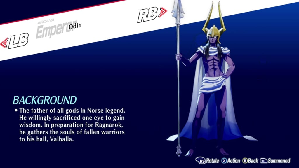 Persona 3 Reload: Episode Aigis - Odin Persona Guide: Stats and Skills ...