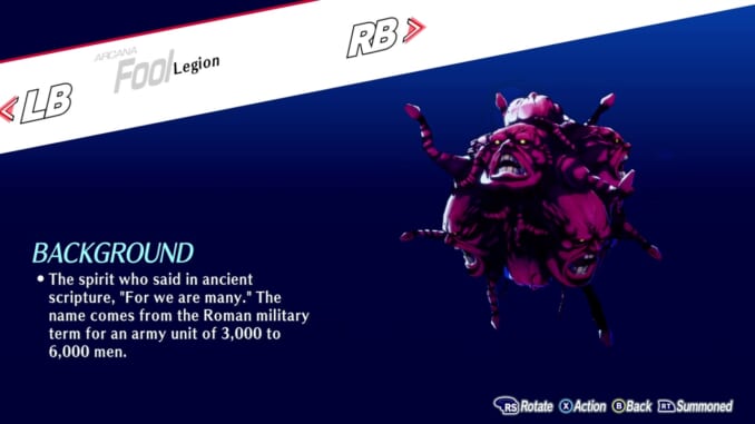 Persona 3 Reload: Episode Aigis - Legion Persona Guide: Stats and ...