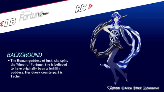 Persona 3 Reload: Episode Aigis - Fortuna Persona Guide: Stats and ...