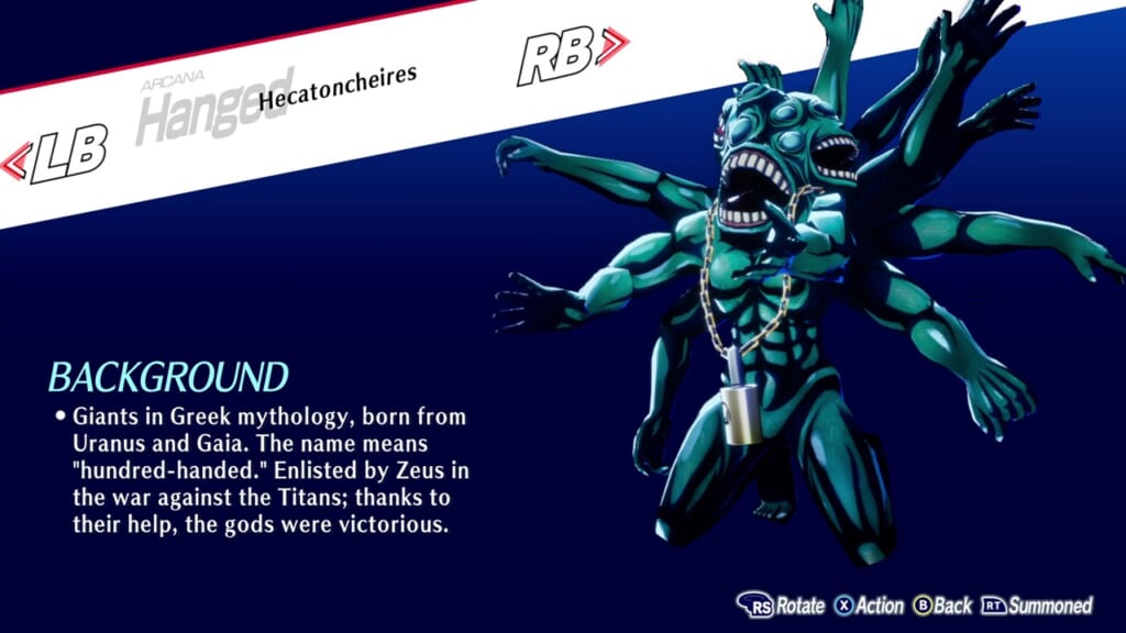 Persona 3 Reload: Episode Aigis - Hecatoncheires Persona Guide: Stats ...