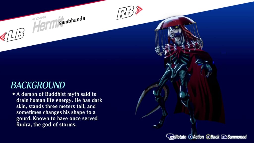Persona 3 Reload: Episode Aigis - Kumbhanda Persona Guide: Stats and ...