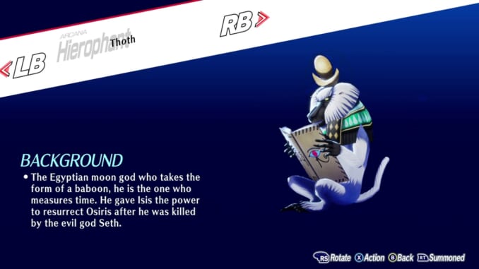 Persona 3 Reload: Episode Aigis - Thoth Persona Guide: Stats and Skills ...