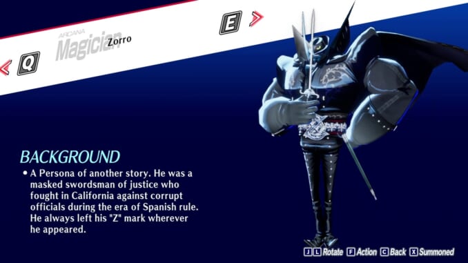 Persona 3 Reload: Episode Aigis - Zorro Persona Guide: Stats and Skills ...