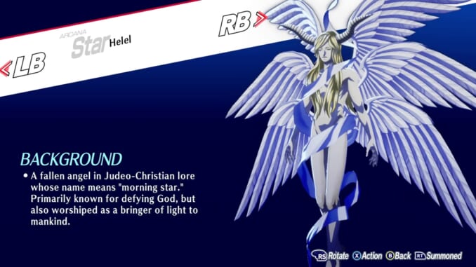 Persona 3 Reload: Episode Aigis - Helel Persona Guide: Stats and Skills ...