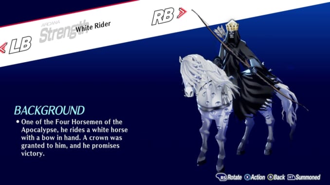 Persona 3 Reload: Episode Aigis - White Rider Persona Guide: Stats and ...