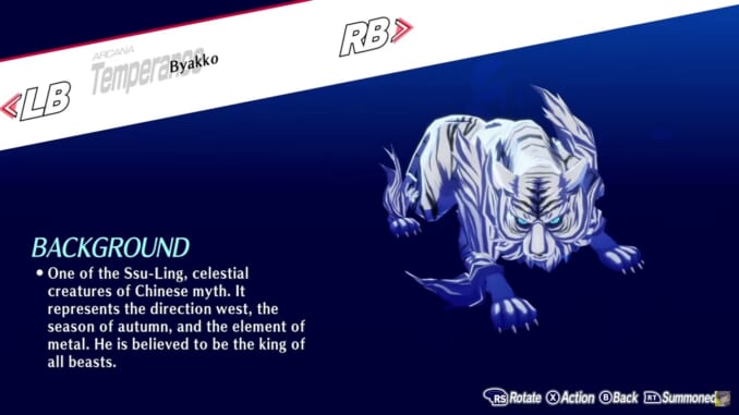 Persona 3 Reload: Episode Aigis - Byakko Persona Guide: Stats and ...